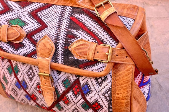 Unique Travel Bag | Handmade Kilim Travel Bag