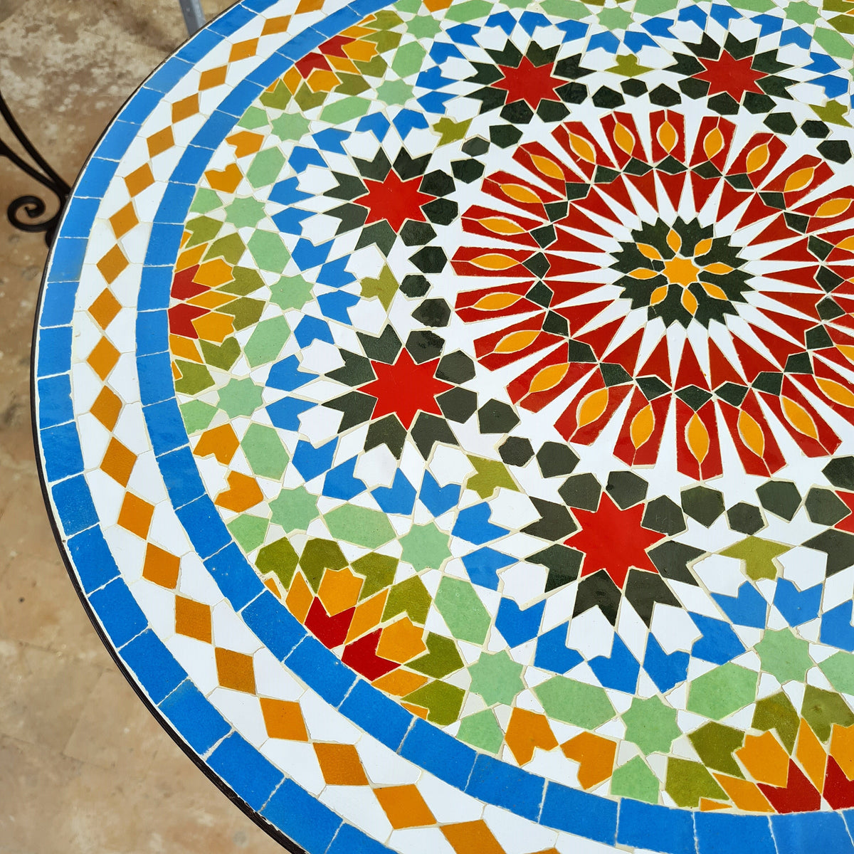 Zellige Table Outdoor Table Moroccan