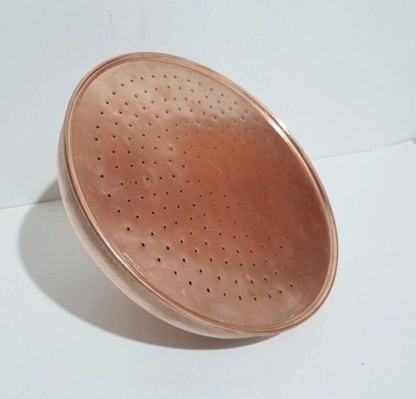 Rustic Copper Rain Shower Head | Handmade Round Showerhead | Unlacquer